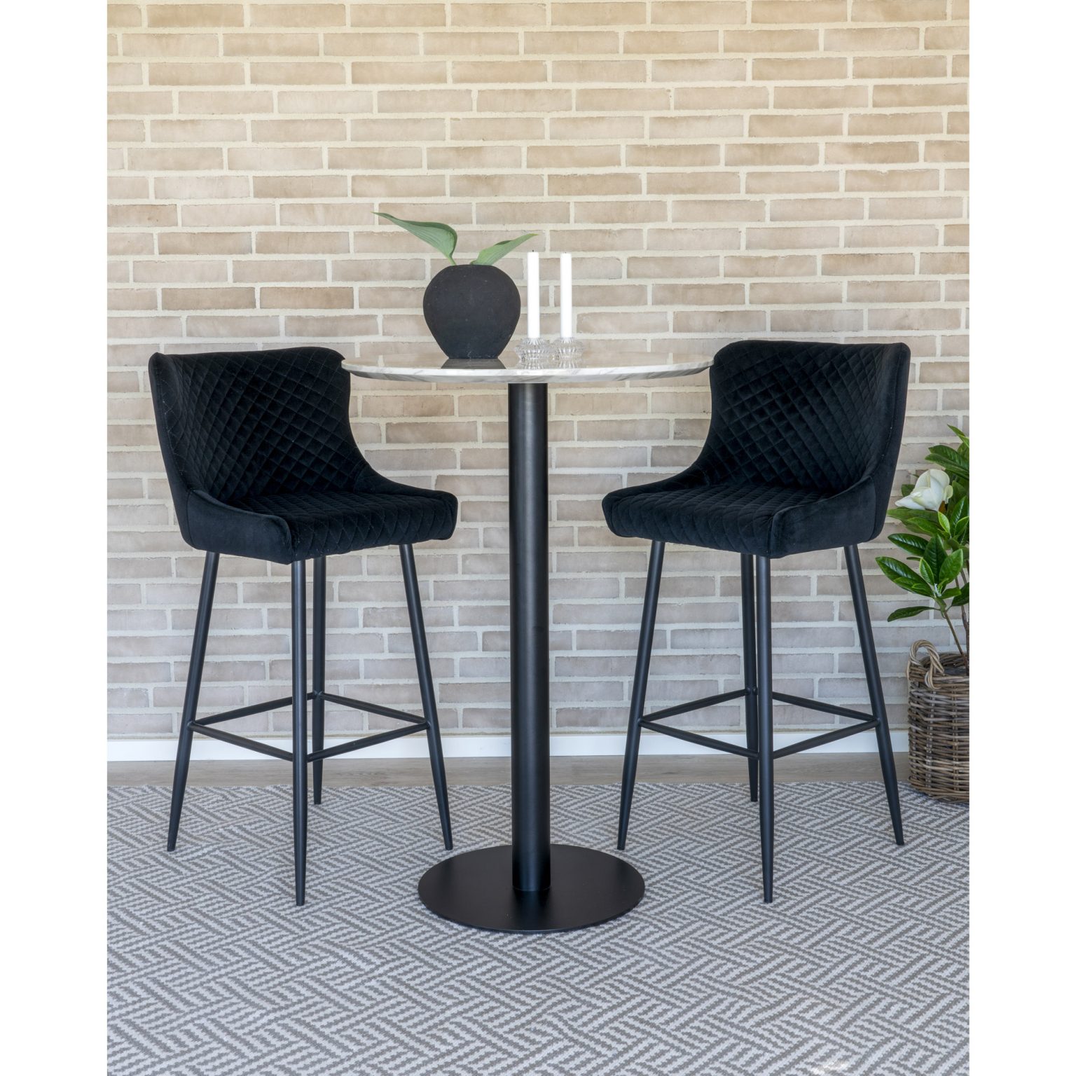 Bolzano barbord diameter 70 cm sorte ben